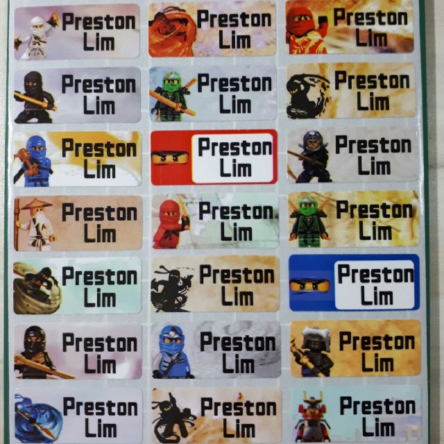 Lego Movie Name Stickers, Books & Stationery, Stationery on Carousell