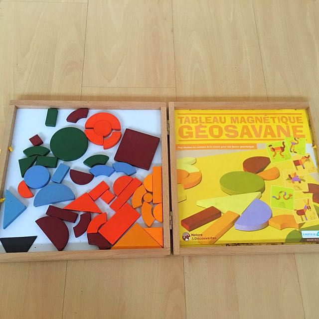 Magnetic board geometry set, Hobbies & Toys, Toys & Games on Carousell