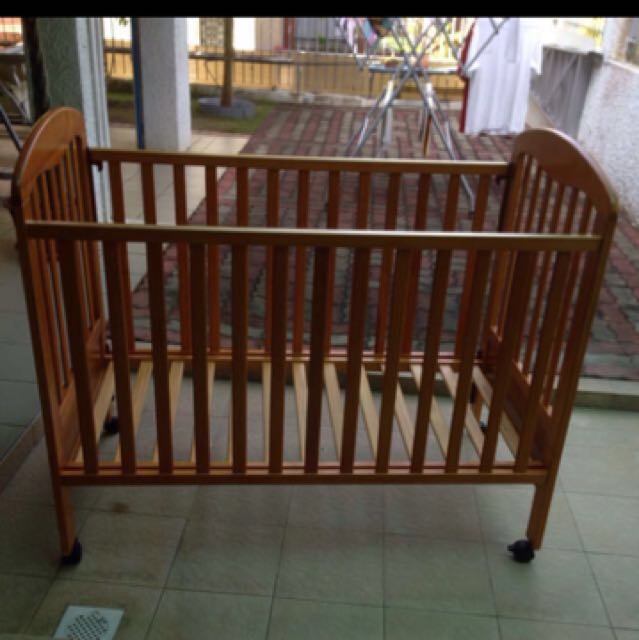 Mamalove Imported Timber Baby Cot, Babies & Kids, Baby Nursery & Kids ...