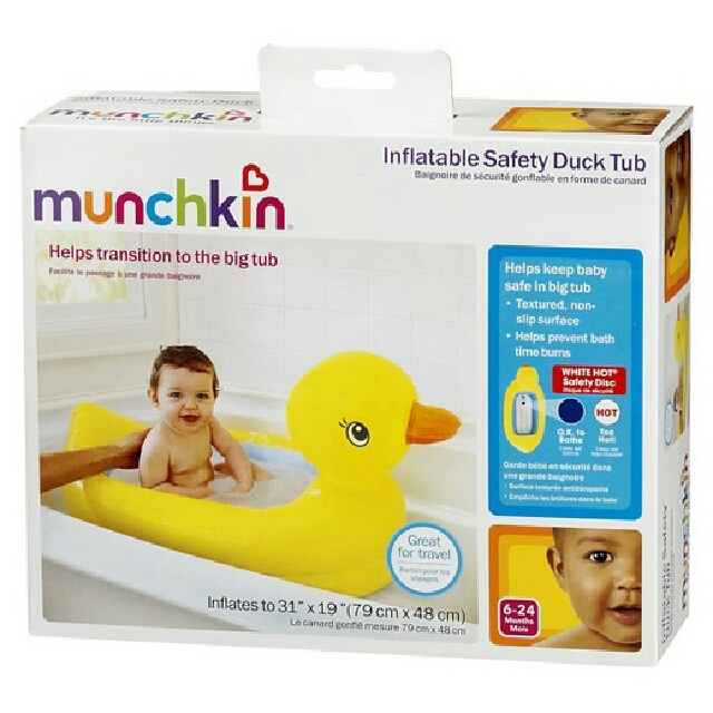 Munchkin, Inflatable Safety Duck Tub, 1 Tub, Babies & Kids, Bathing ...