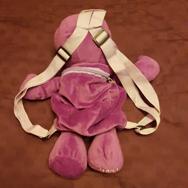Preloved Barney Backpack, Babies & Kids, Babies & Kids Fashion on Carousell