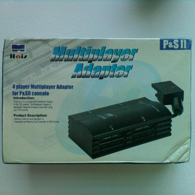 PS2 Multitap And 3 Controllers PlayStation Multiplayer Adapter, Video ...