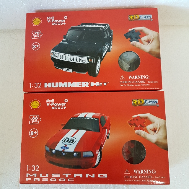 Shell V-Power Nitro+ 3D Puzzle Self-Assembly Set (Shell Station & 5 Car ...