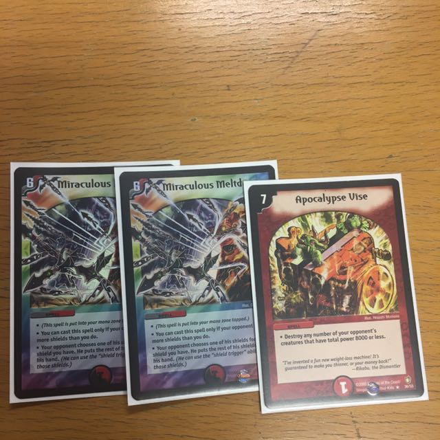 Duel Masters Miraculous Meltdown and Apocalypse Vise, Hobbies & Toys ...