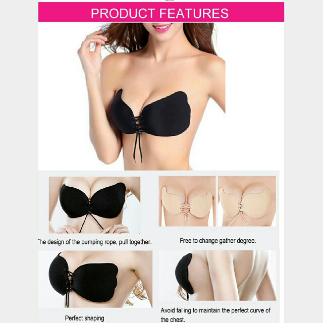 INSTOCKS NUBRA / NU BRA / STICK ON BRA / MAGIC WING BRA / ANGEL WING BRA / PUSH UP BRA ...
