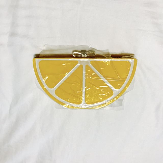 New Lemon slice acrylic clutch/crossbody purse, Women's Fashion, Bags ...