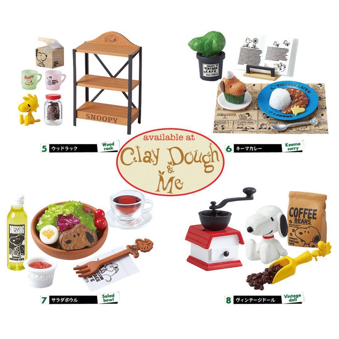 Re-ment Miniatures Snoopy Vintage Cafe/Re-ment miniatures/Re-ment ...