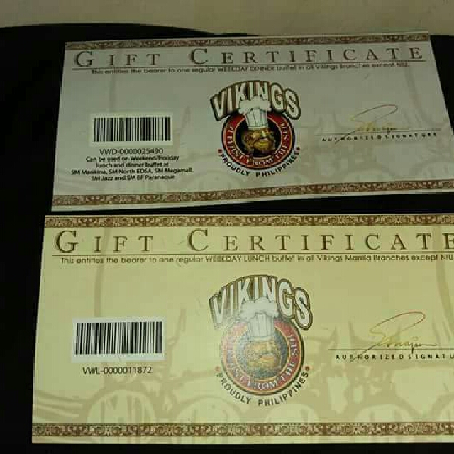 Vikings Gift Certificate, Tickets & Vouchers, Store Credits on Carousell