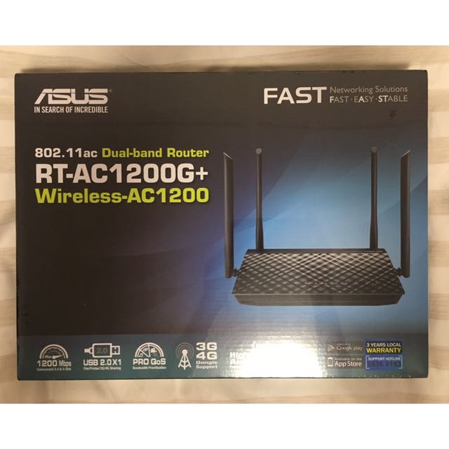 ASUS RT-AC1200G+ Router, Computers & Tech, Parts & Accessories ...