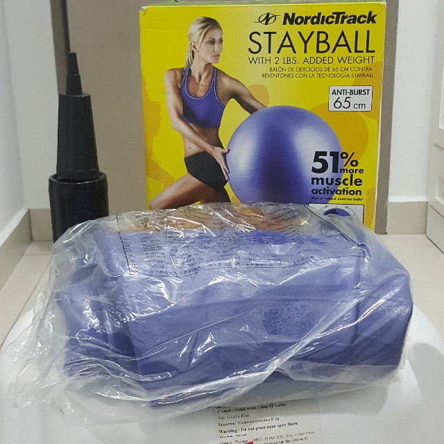 NORDIC TRACK STAY BALL, Sports Equipment, Sports & Games, Racket & Ball ...
