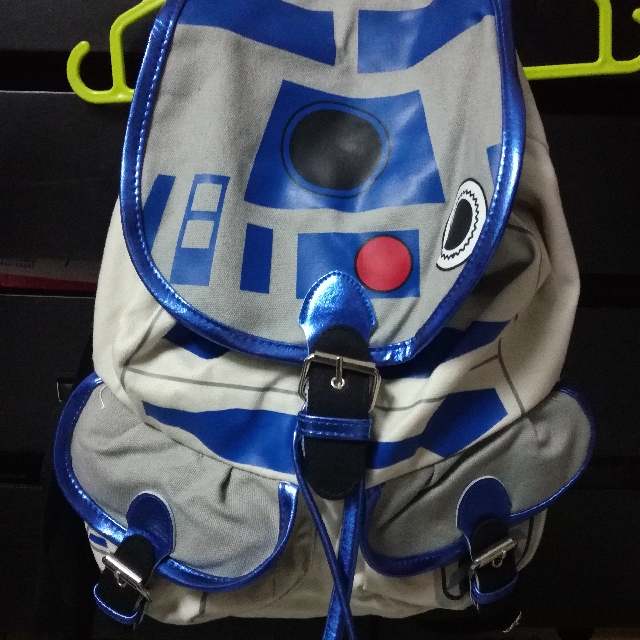 Star Wars R2-D2 Knapsack Backpack 14"x17", Luxury, Bags & Wallets on ...