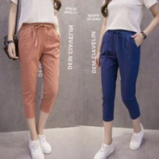 3/4 pants, Women's Fashion, Bottoms, Other Bottoms on Carousell