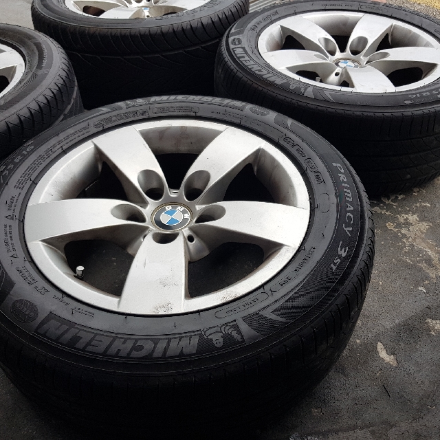 BMW 5 series E60 Original wheels(Full set), Car Accessories on Carousell