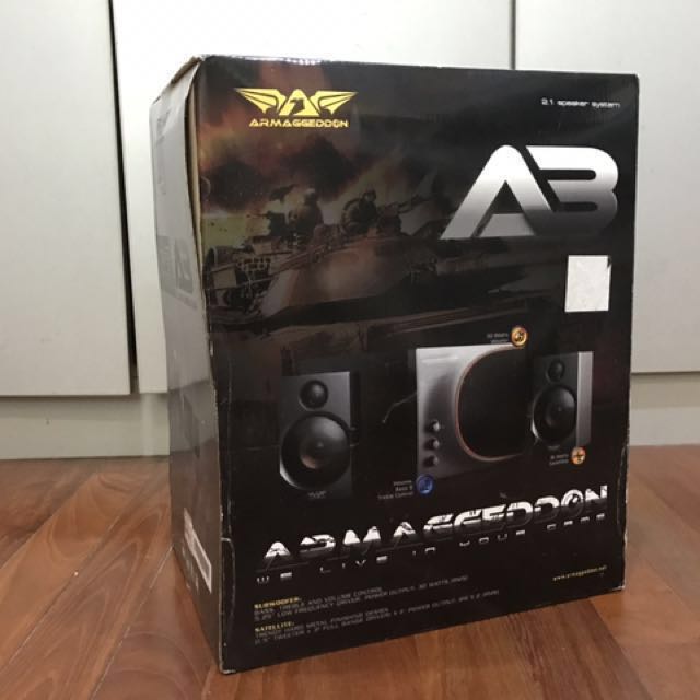 Desktop Speakers SONICGEAR Armageddon A3 2.1 (SEALED BNIB), Audio ...