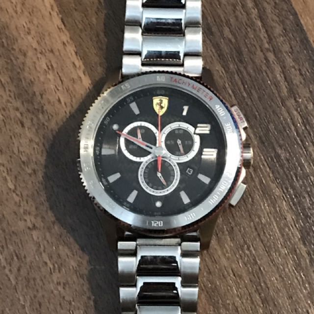Ferrari chronograph watch, Men's Fashion, Watches & Accessories ...