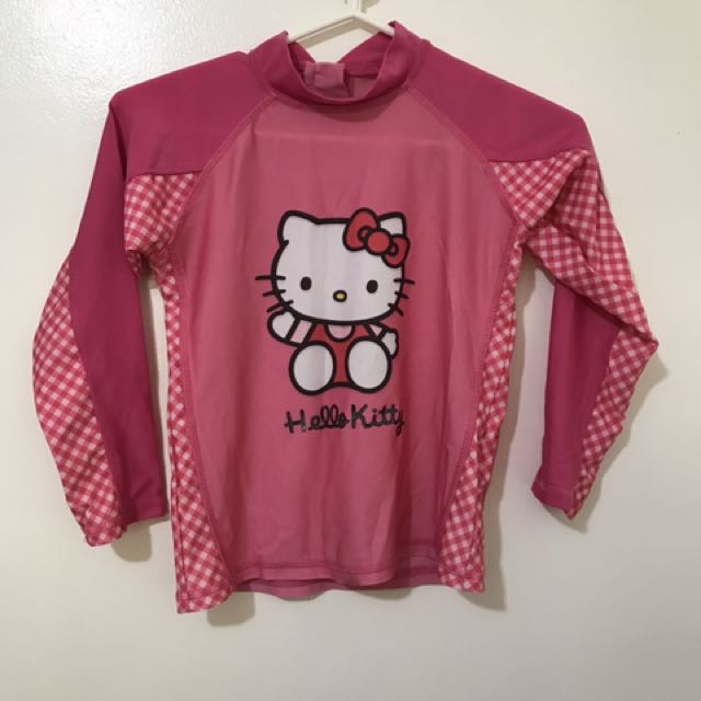 Hello Kitty Rashguard, Babies & Kids, Babies & Kids Fashion on Carousell