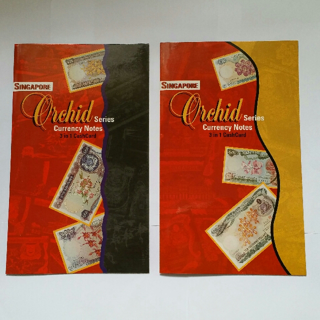 Singapore Orchid Series Currency Notes. 3 in 1 Cash Card., Hobbies ...