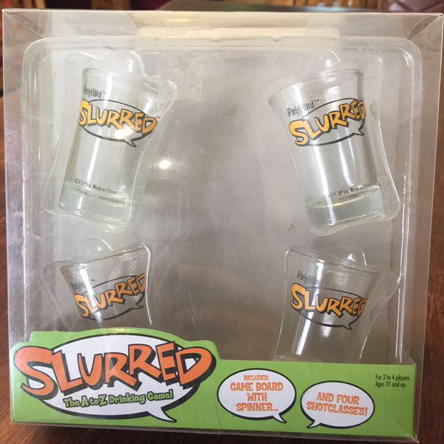 Slurred A to Z Drinking Game, Hobbies & Toys, Toys & Games on Carousell