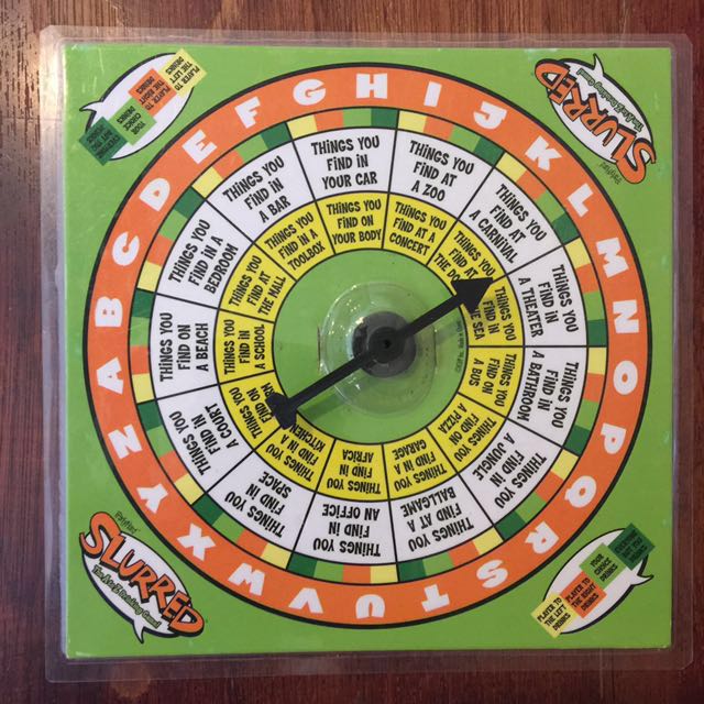Slurred A to Z Drinking Game, Hobbies & Toys, Toys & Games on Carousell