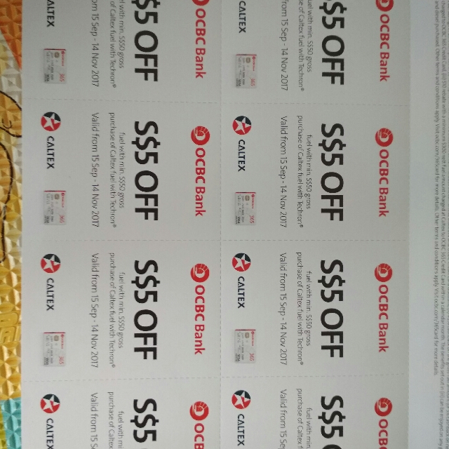 Caltex voucher, Entertainment, Gift Cards & Vouchers on Carousell
