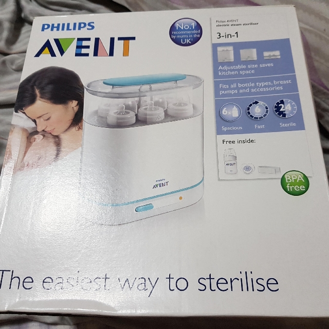 philips avent 3-in-1 electric steam steriliser, Babies & Kids, Nursing ...