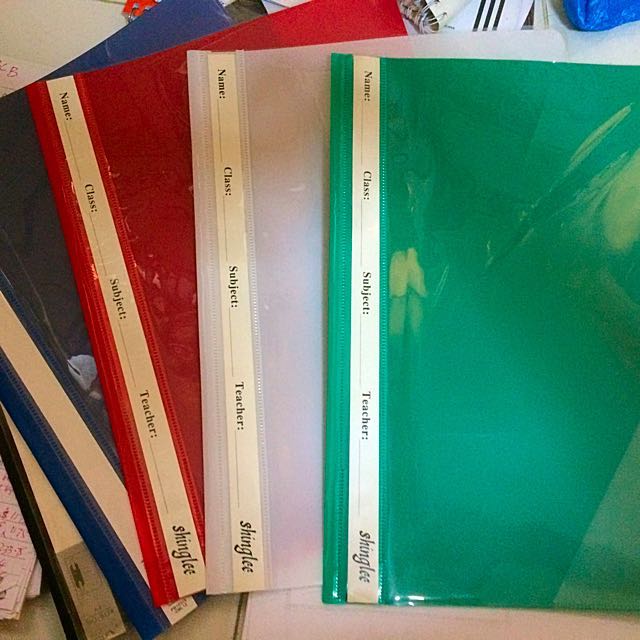 Clear Folders, Hobbies & Toys, Books & Magazines, Textbooks on Carousell