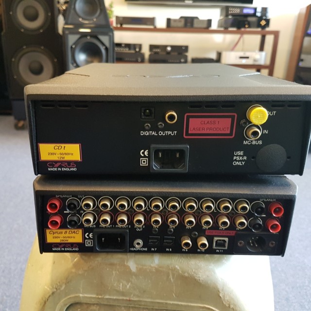 Cyrus 8 dac + Cyrus CDT amp and cd transport, Audio, Other Audio Equipment on Carousell