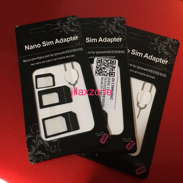 Nano Simcard Micro Simcard Adapter And Sim Card Ejector Great For Backup During Traveling