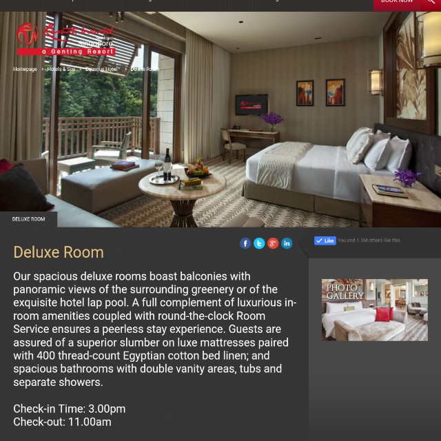 RWS Equarius Hotel Deluxe Room, Tickets & Vouchers, Vouchers on Carousell