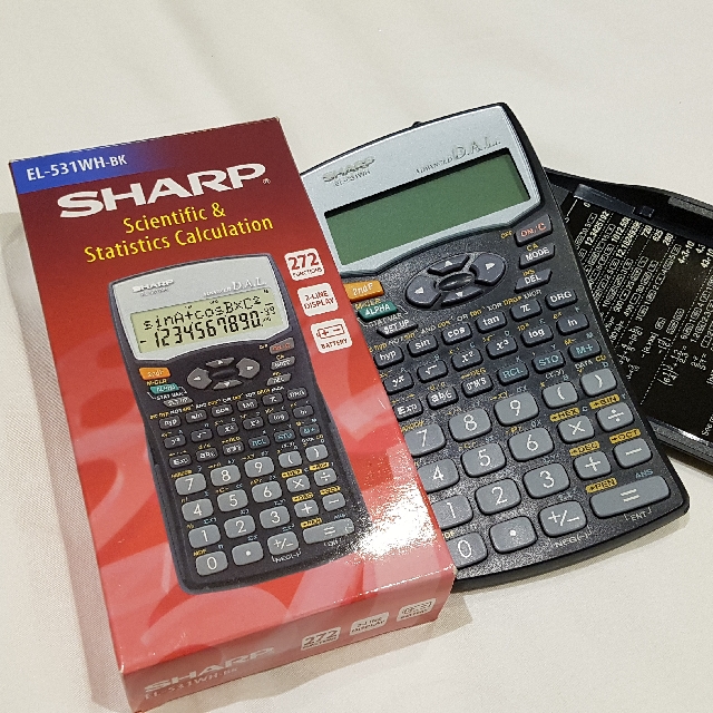 SHARP EL-531WHBK Scientific Calculator, Hobbies & Toys, Books ...