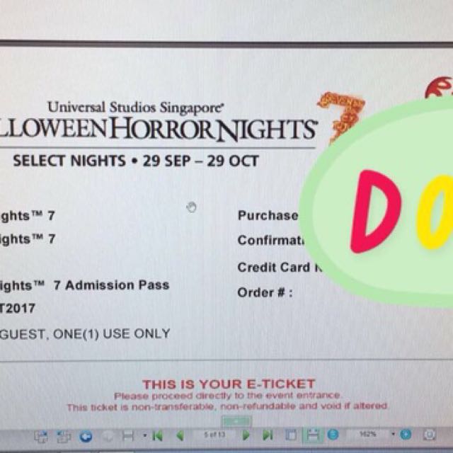 USS horror night 7, Tickets & Vouchers, Local Attractions & Transport ...