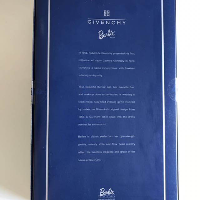 Barbie Limited Edition, Givenchy Barbie Doll 1999, Hobbies & Toys, Toys ...