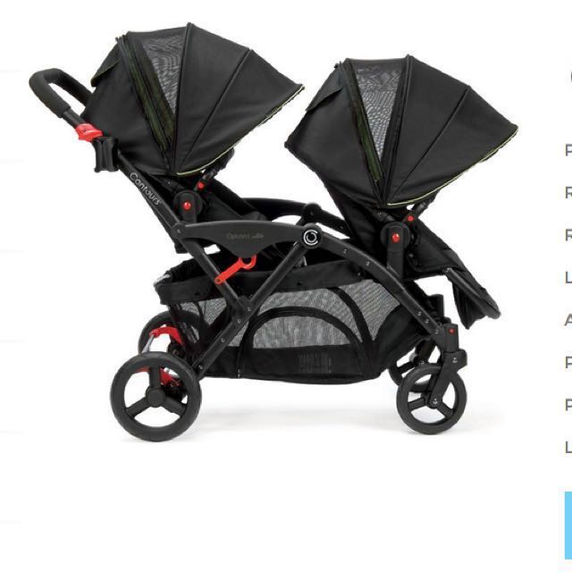 Contours Options Elite Tandem Stroller, Babies & Kids, Going Out ...