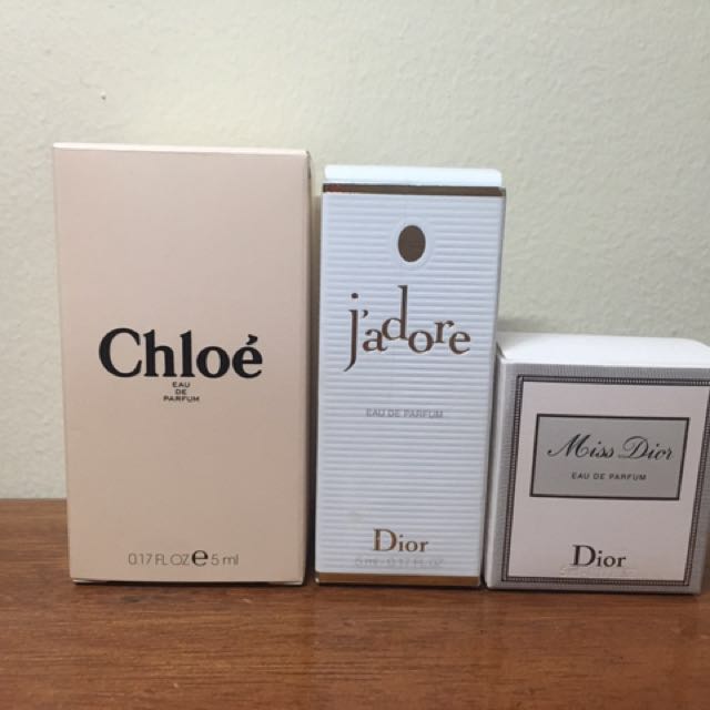 New Chloe And Dior 5ml Perfumes Womens Fashion Watches And Accessories Hair Accessories On