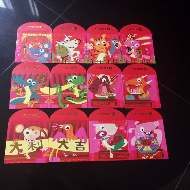 OCBC Complete Zodiac red packets, Everything Else on Carousell