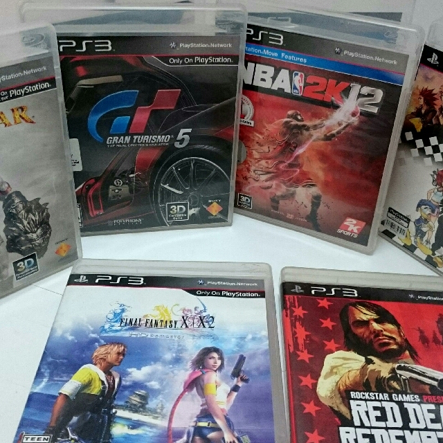 PS3 3rd Gen. 128 GB w/ Games, Video Gaming, Video Game Consoles ...