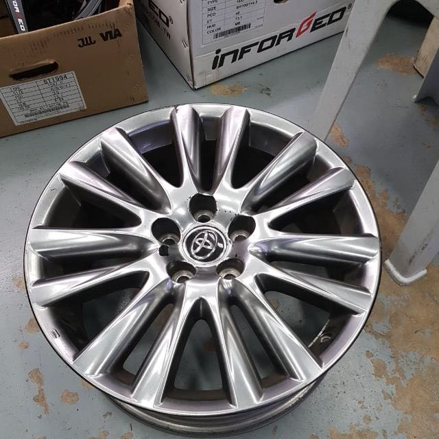 18" Inch Original 2016 Toyota Harrier / Estima / Alphard / Vellfire ...