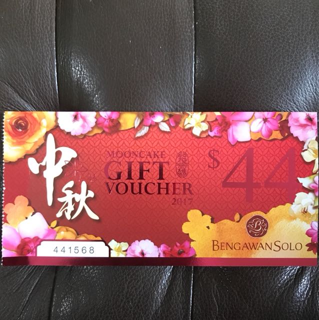 Bengawan solo Mooncake voucher, Tickets & Vouchers, Vouchers on Carousell