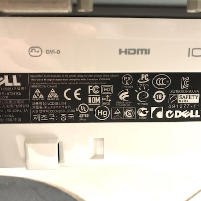 Dell ST2410b 24 inch Full HD Widescreen monitor, Computers & Tech ...