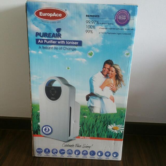 EuropAce Air Purifier With Ioniser, TV & Home Appliances, Air Purifiers ...