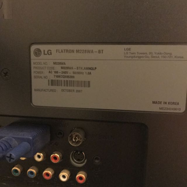 LG 22 Inch Flatron TV Monitor, Computers & Tech, Desktops on Carousell