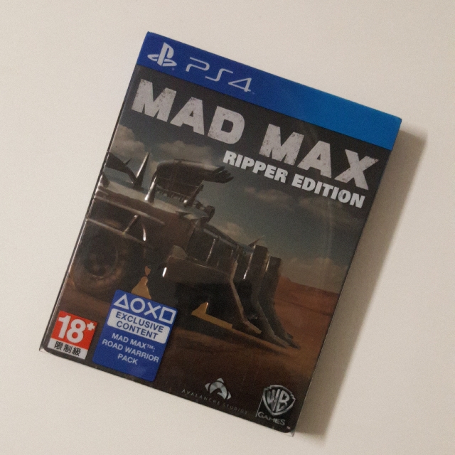 PS4 MAD MAX RIPPER STEELBOOK EDITION, Video Gaming, Video Games ...
