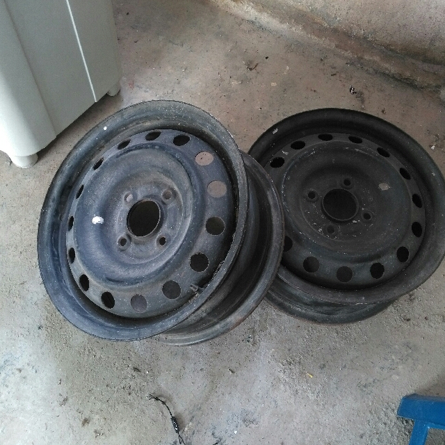 Rim Besi Saiz 15, Auto Accessories on Carousell