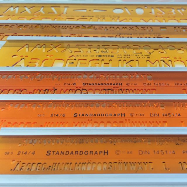 Rotring stencils and rulers, Hobbies & Toys, Stationery & Craft, Other ...