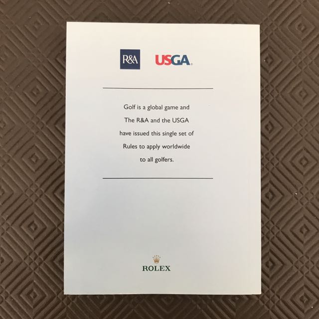 Rules of Golf and The Rules of Amateur Status by R&A & USGA, Books ...