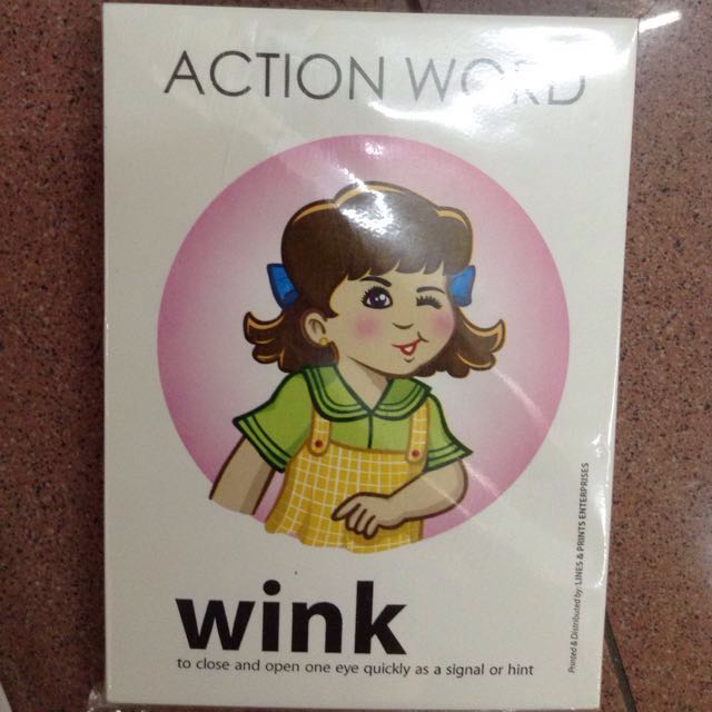 Flash Cards- Action Words, Babies & Kids, Infant Playtime on Carousell