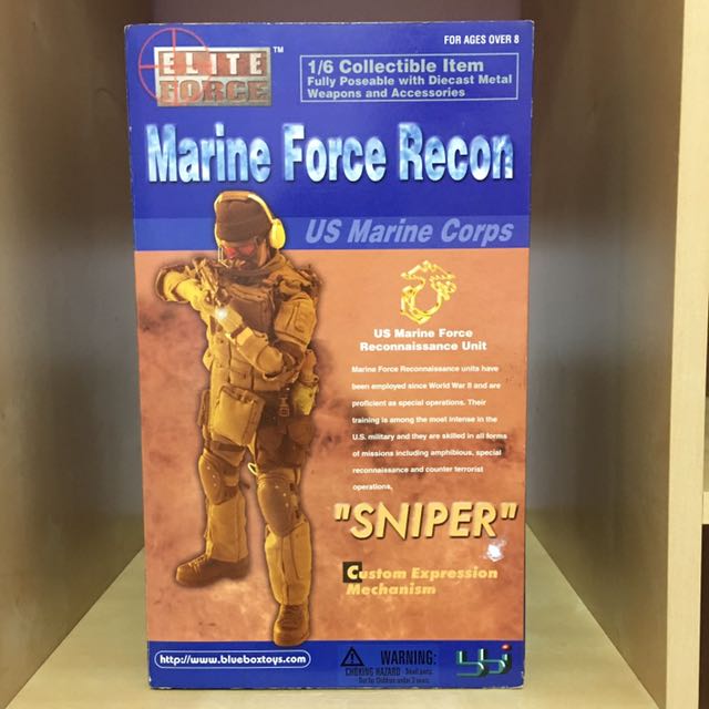 12" BBI Marine Force Recon " Sniper ", Toys & Games, Bricks & Figurines ...