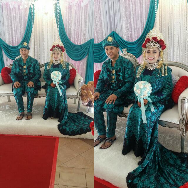 Bridal Malay Songket Outfits, Women's Fashion, Dresses & Sets ...