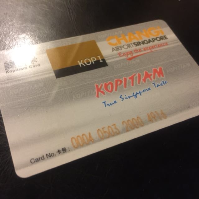 Changi Airport Kopitiam Card, Tickets & Vouchers, Vouchers on Carousell