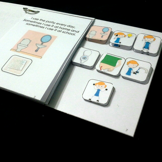 DIY Potty Training Interactive Social Story (Girl version), Babies ...